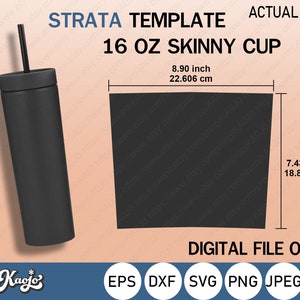 Strata Skinny Cup Templates SVG, Strata Tumbler Templates SVG, Instance ...