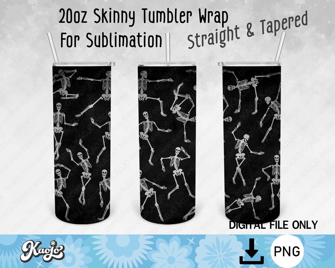Dancing Skeleton Sublimation Png, Halloween Skeleton Tumble, PNG ...