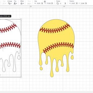 Dripping Sport Balls Bundle Svg, Baseball and Softball Drips Svg ...