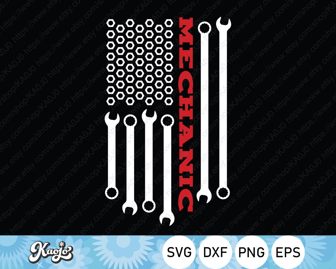 Mechanic American Flag Svg USA Welding Flag Svg USA Wrench - Etsy Canada