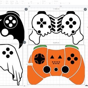 Halloween Game Controller SVG Bundle, Spooky Joysticks SVG, Funny Gamer ...