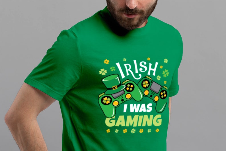 Irish I Was Gaming Svg Funny St Patricks Day Gamer Svg - Etsy