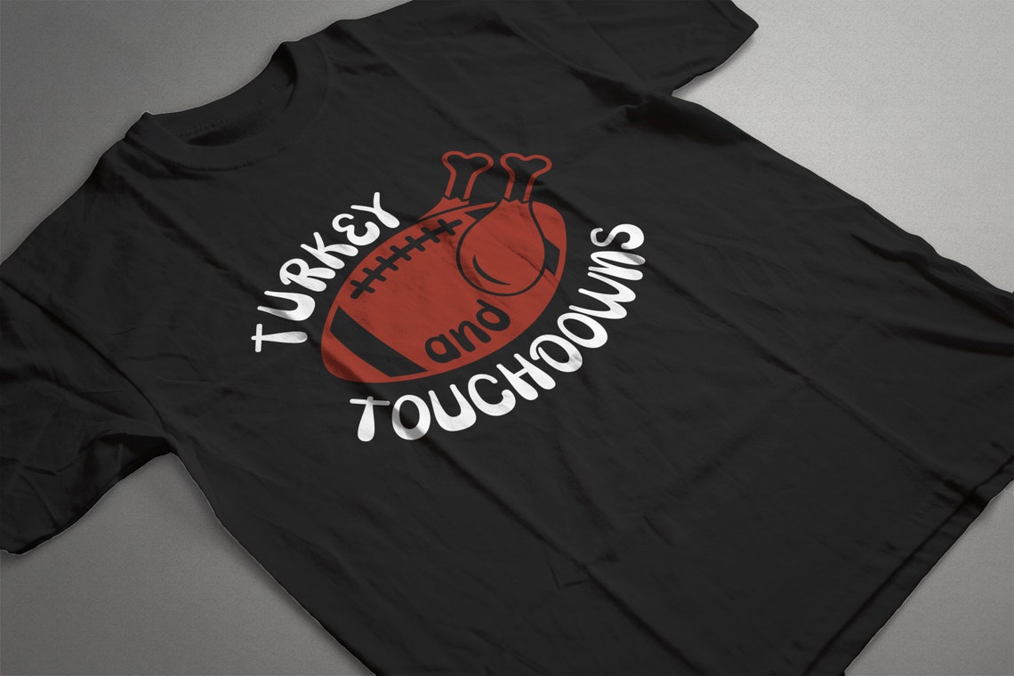 Turkey and Touchdowns SVG Thanksgiving SVG Fall Svg Turkey | Etsy