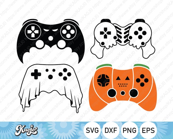 Halloween Game Controller SVG Bundle Spooky Joysticks SVG | Etsy