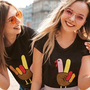 Peace Sign Turkey Hand SVG, I Love You Sign Turkey Hand SVG ...