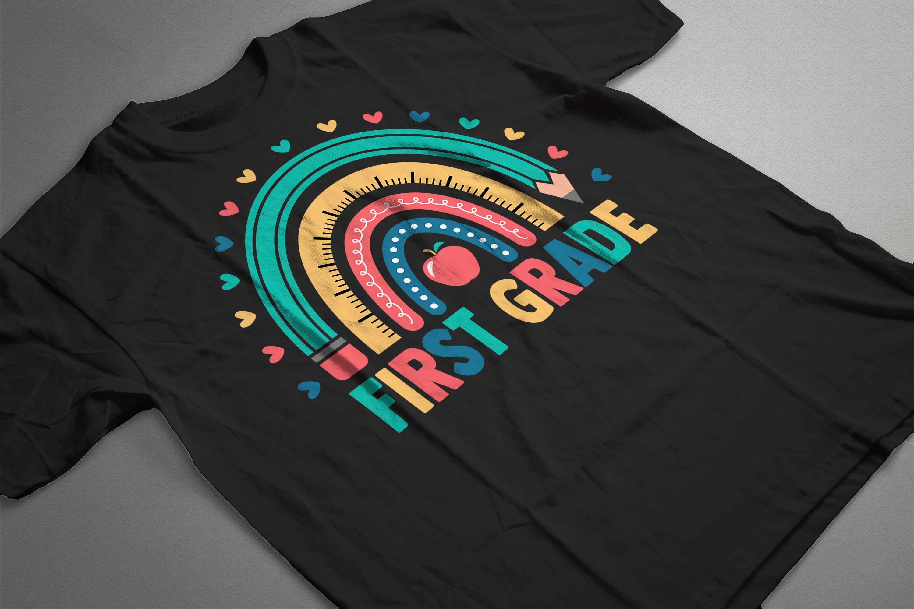 First Grade Rainbow Svg First Day of School Svg Back to - Etsy