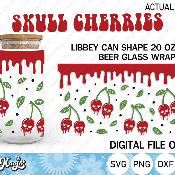 Cherries Skull Svg - Etsy