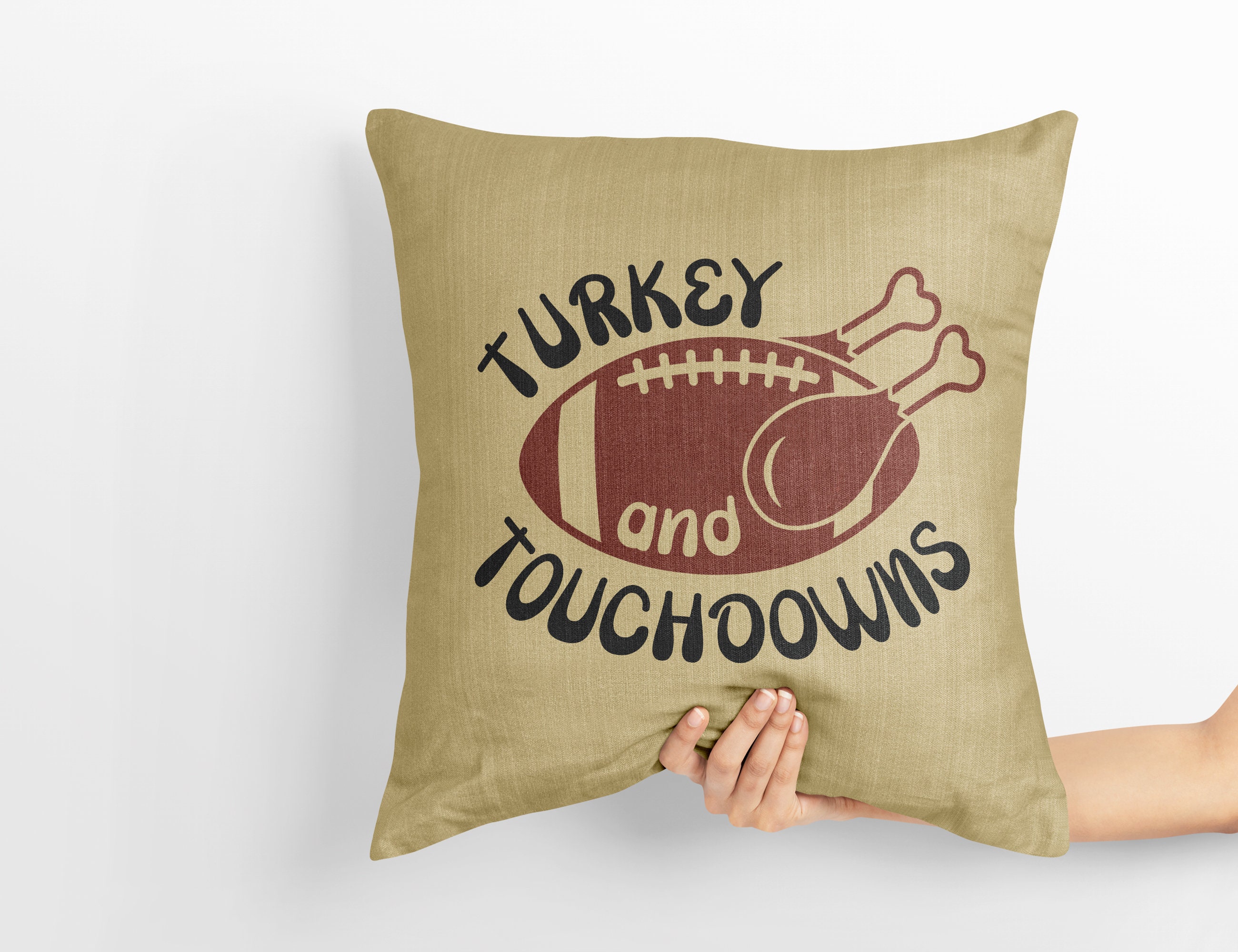 Turkey and Touchdowns SVG, Thanksgiving SVG, Fall Svg, Turkey American ...