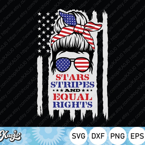 Stars Stripes Equal Rights Svg - Etsy