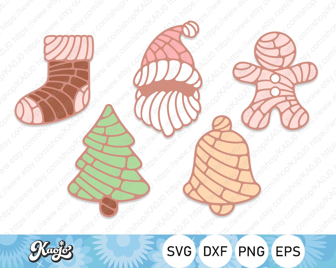 Christmas Conchas SVG Bundle, Pan Dulce SVG, Cafecito Y Chisme SVG ...