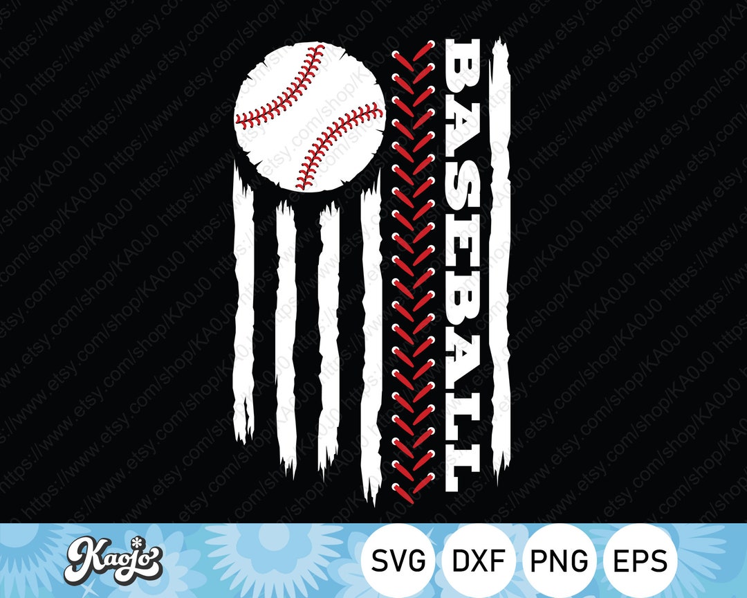 Baseball American Flag SVG, Baseball Mom SVG, Distressed USA Baseball ...