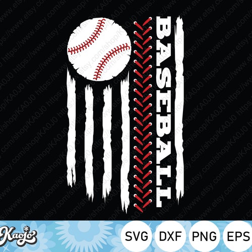 Baseball American Flag SVG Baseball Mom SVG Distressed USA - Etsy