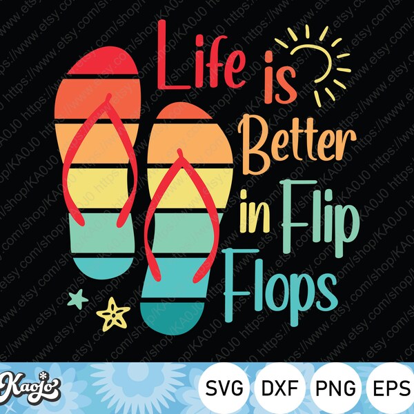 Flip Flop Svg - Etsy