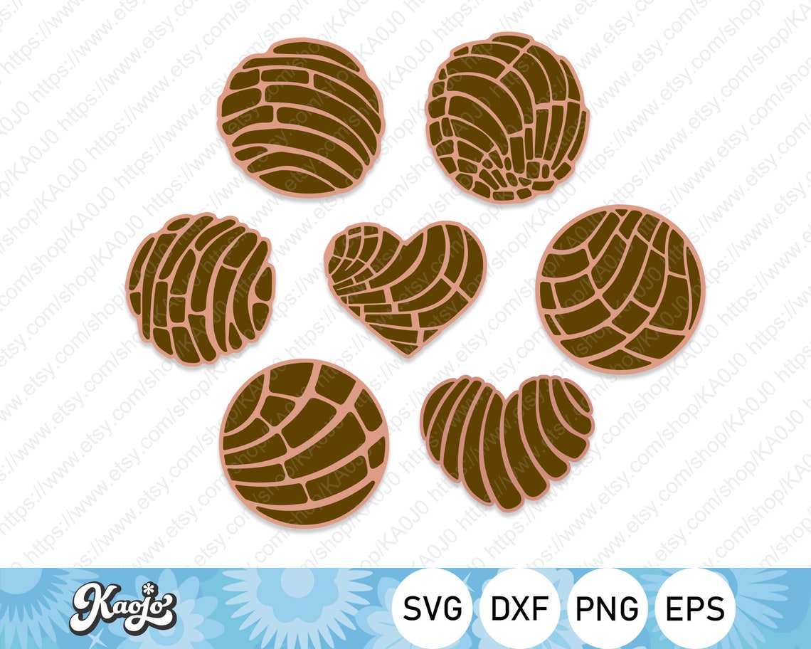 Mexican Conchas SVG Bundle Pan Dulce SVG Cafecito Y Chisme - Etsy