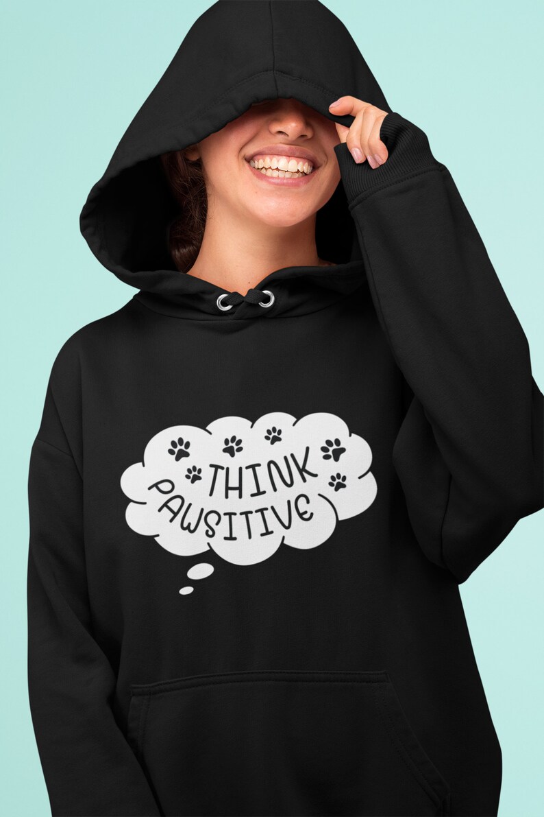 Think Pawsitive SVG Cat Paw SVG Dog Paw SVG Think Positive - Etsy