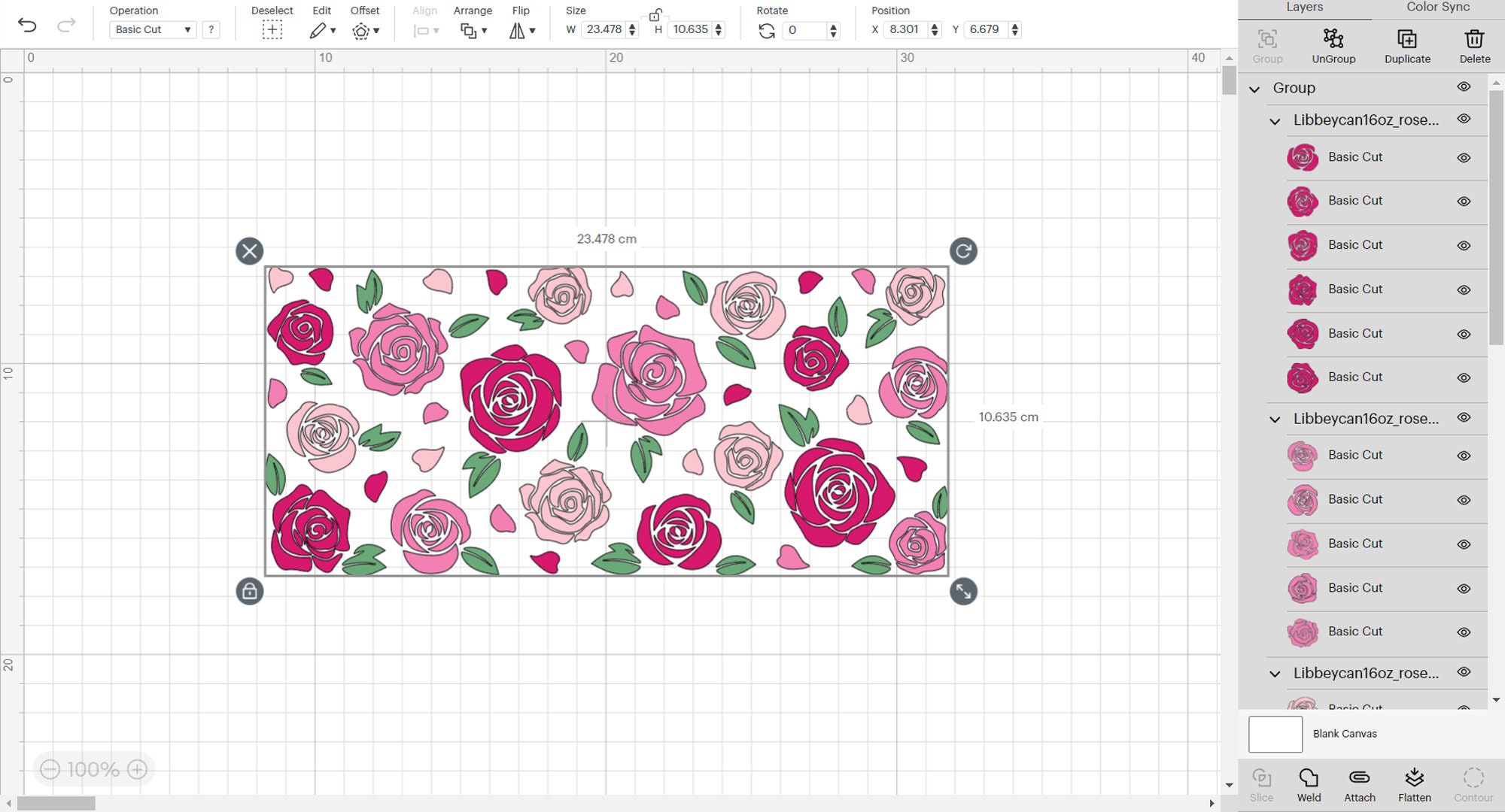 Roses Can Glass SVG Pink Rose Can Shaped Glass SVG Pink - Etsy