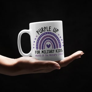Purple up for Military Kids Svg, Month of the Military Child Svg, April ...