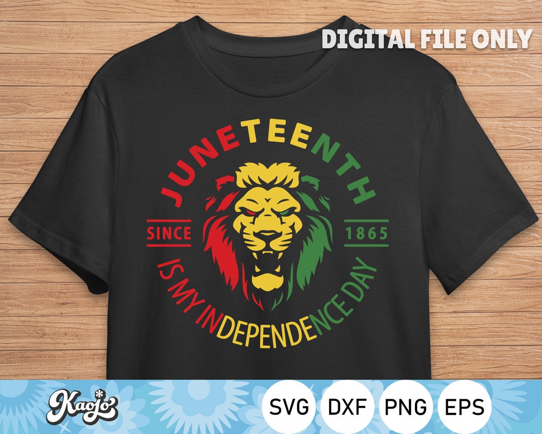 Juneteenth is My Independence Day Svg, Rasta Lion Svg, African American ...