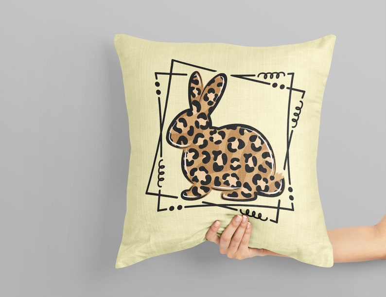 Leopard Bunny Svg Easter Bunny Svg Leopard Rabbit Svg Happy | Etsy