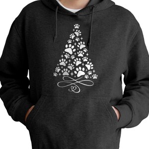 Paw Tree Svg, Christmas Tree With Paws Svg, Dog Paw Print Tree Svg, Dog ...