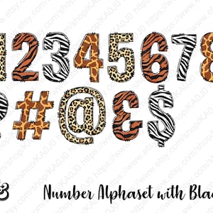 Wild Doodle Letters PNG Bundle, Animal Skin Pattern Alphabet Uppercase ...