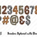 Wild Doodle Letters PNG Bundle, Animal Skin Pattern Alphabet Uppercase ...