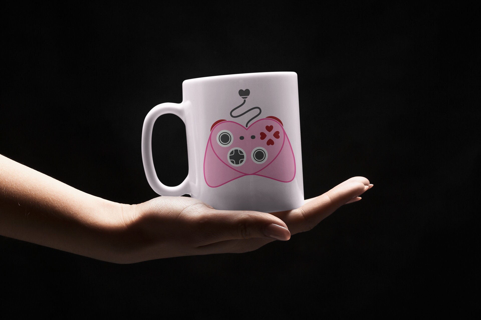 Valentine's Day Game Controller SVG Bundle, Hearts Joysticks SVG ...