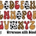Country Doodle Letters PNG Bundle, Western Groovy Alphabet Uppercase ...