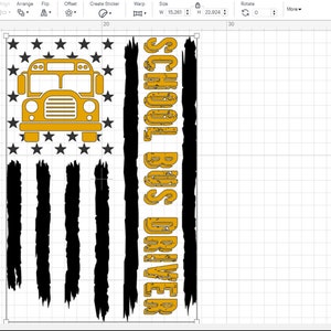 School Bus Driver American Flag Svg, 1st Day of School Svg, Patriotic ...