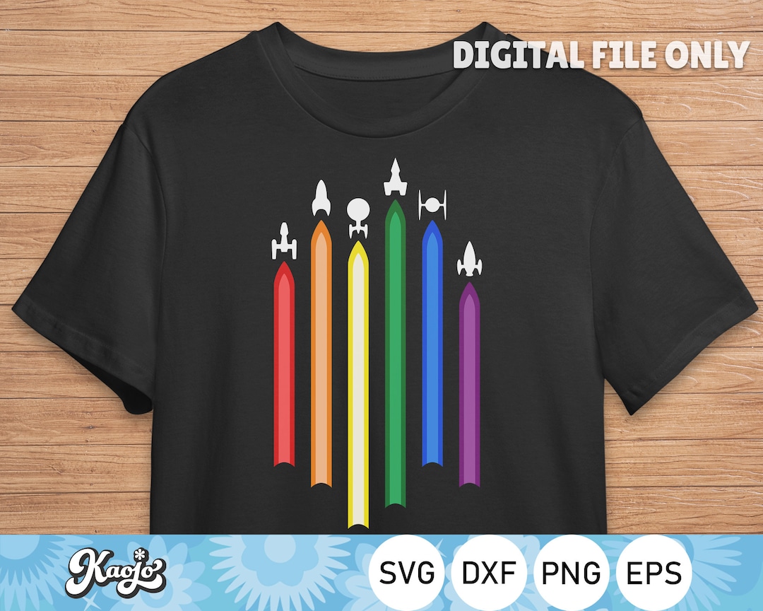 Spaceship Rainbow Flag Svg, LGBT-Q Spacecraft Svg, Rainbow Pride Jet Engine Svg, Instant ...