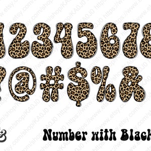 Leopard Print Doodle Letters PNG, Cute Leopard Pattern Alphabet ...