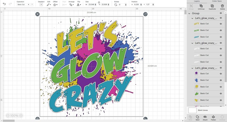 Let's Glow Crazy Svg Glow Birthday Party Svg Paint - Etsy