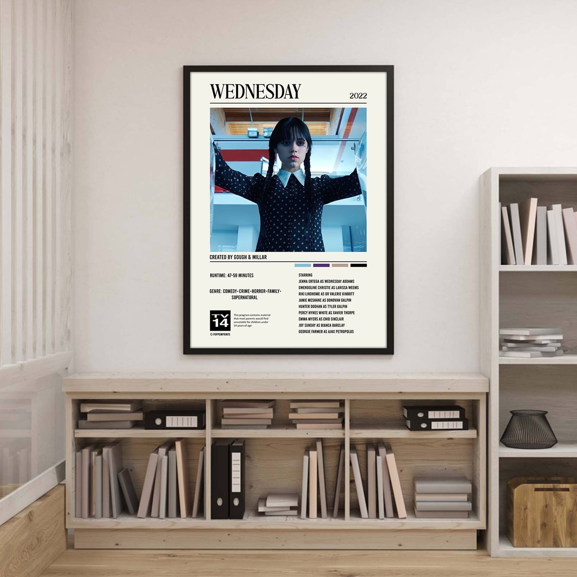 Wednesday Addams Poster, Wednesday Movie Poster Designed & Sold By ...