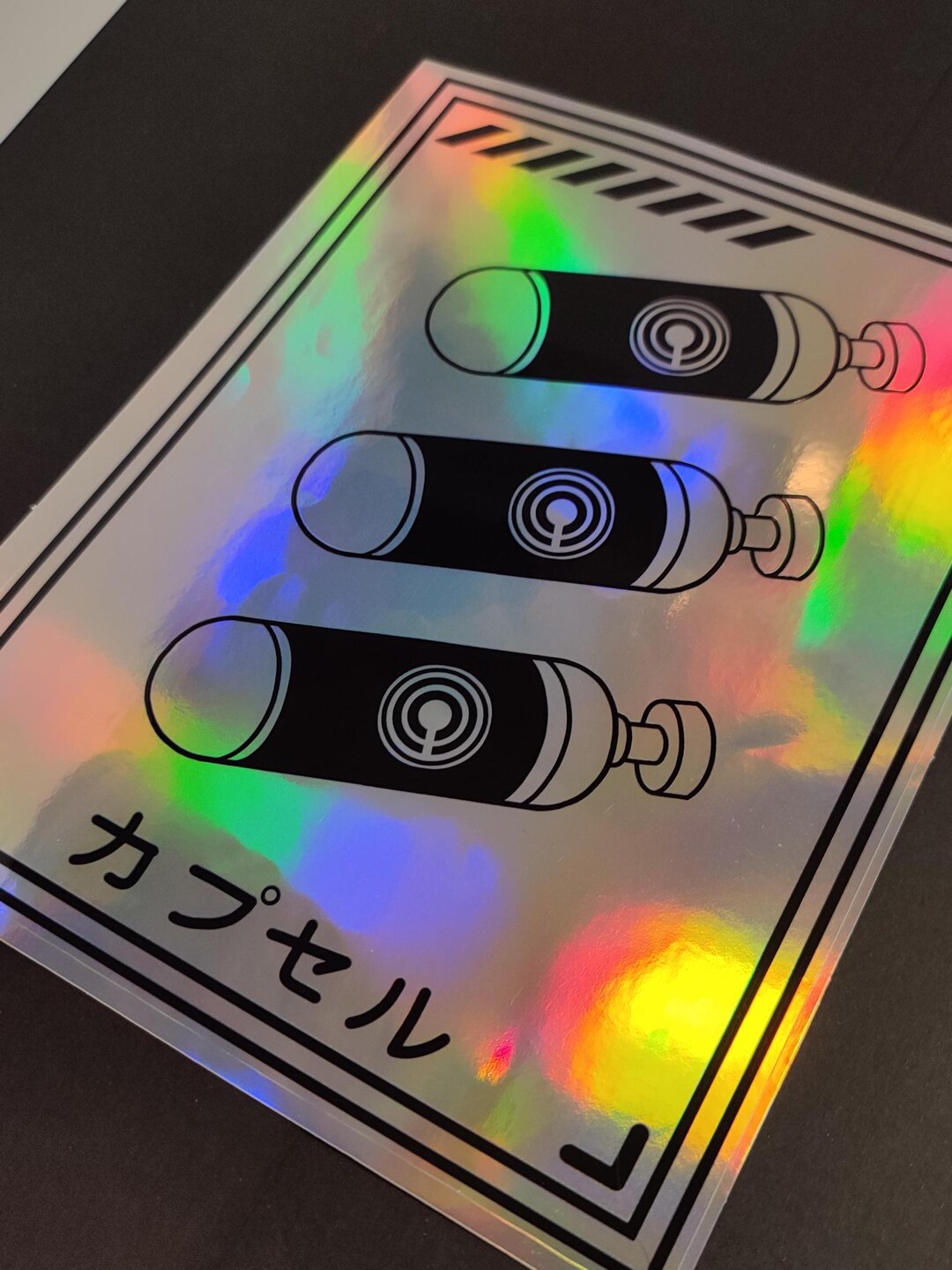 BIG Holographic Sticker | Capsule | Anime | Manga | Fanart | Waterproof ...