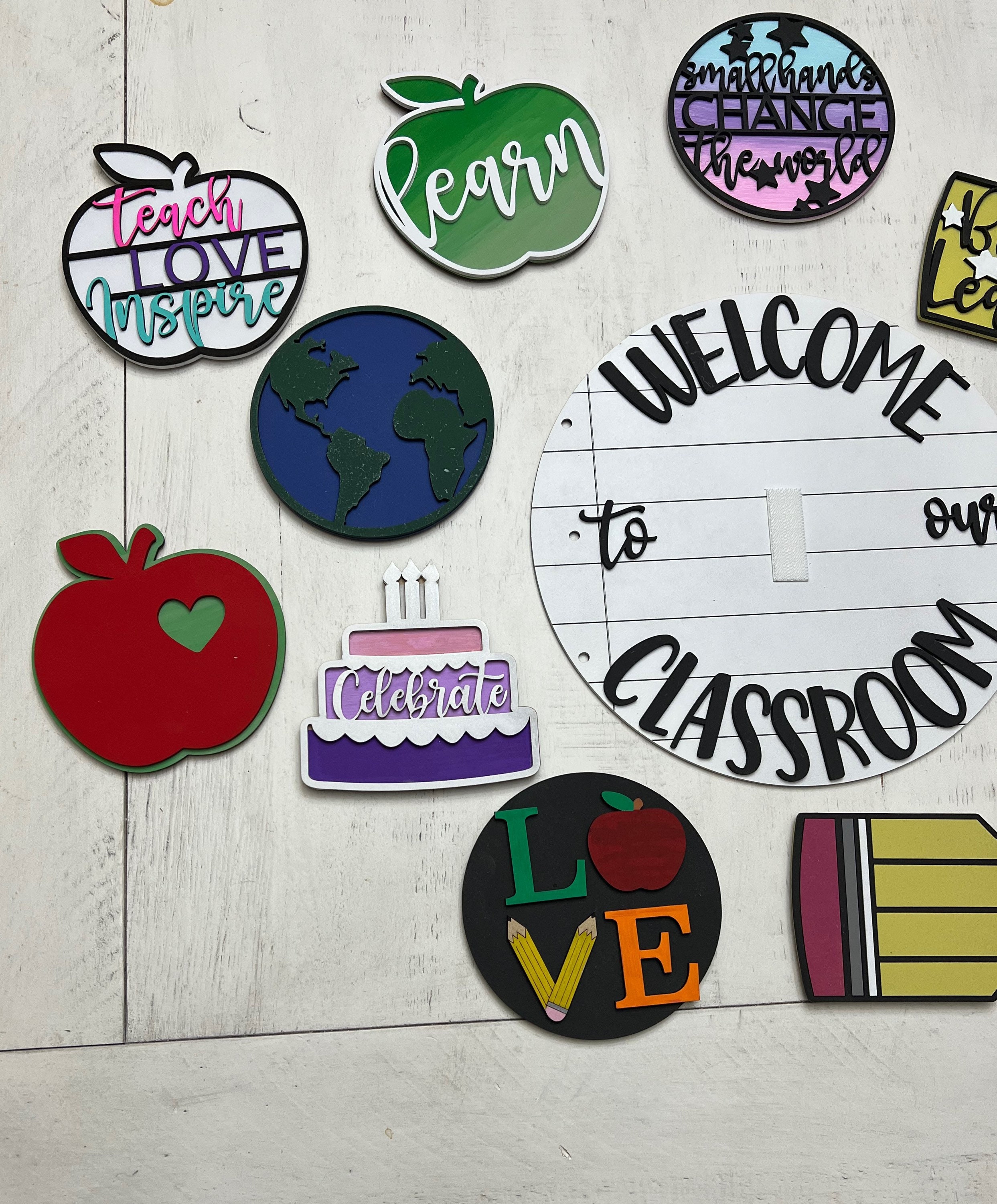 Teacher Classroom Interchangeable Sign Teacher Gift Welcome to - Etsy