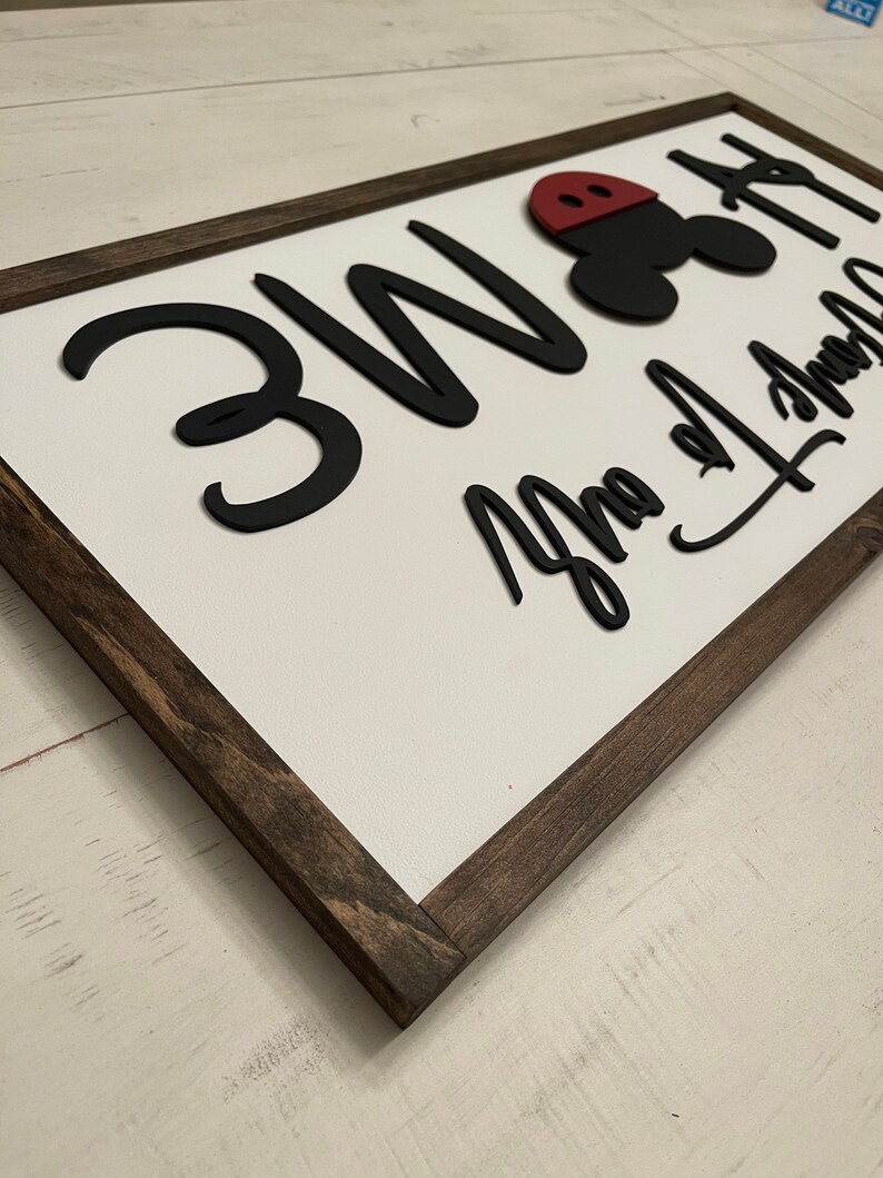 Disney Welcome to Our Home Interchangeable Sign Mickey Mouse - Etsy