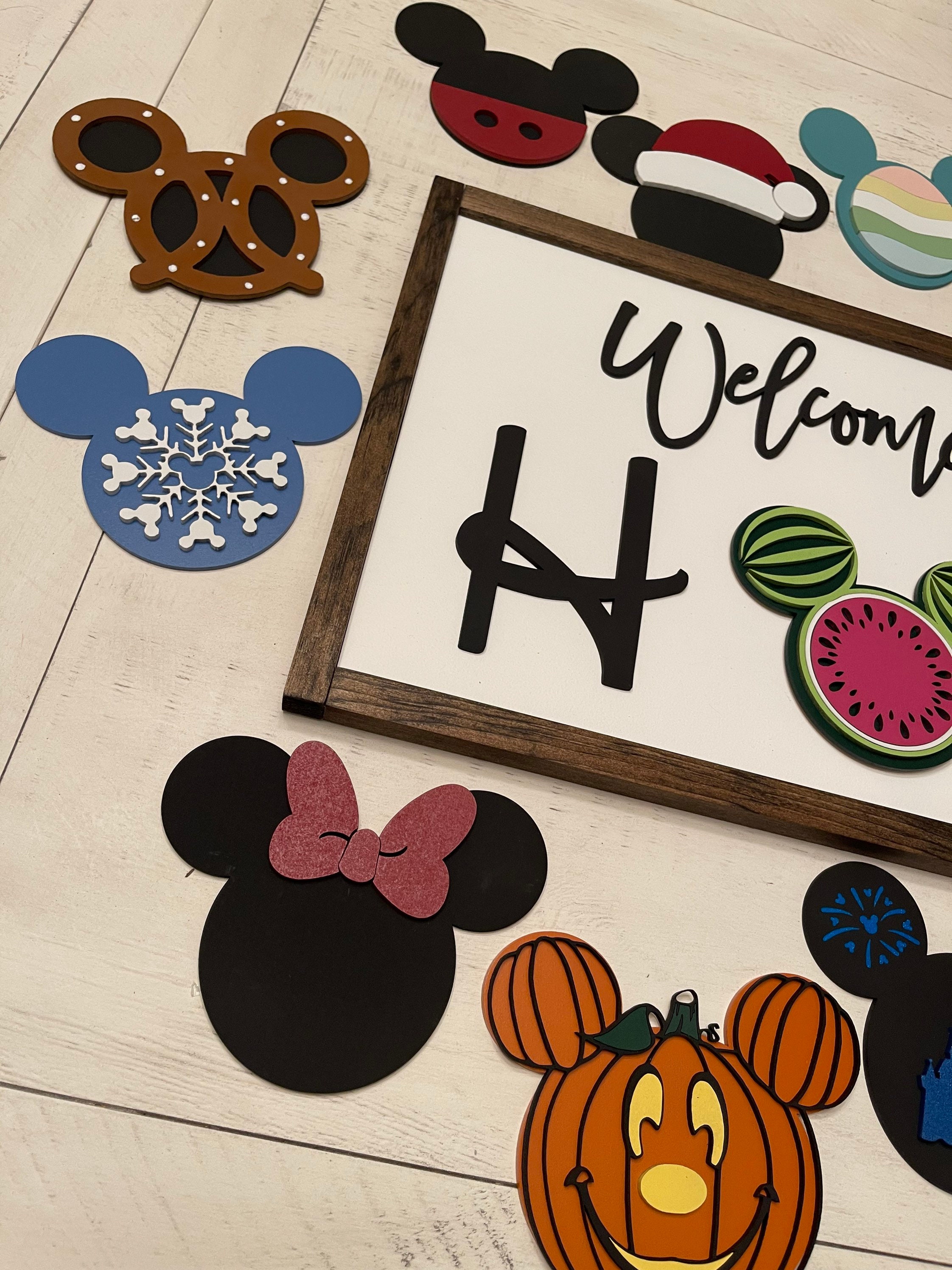 Disney Welcome to Our Home Interchangeable Sign Mickey Mouse | Etsy