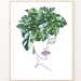 Plant Head Art PRINTABLE WALL ART, Womans Line Drawing ,modern Wall Art ...