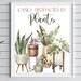 Plant Wall Art, PRINTABLE WALL ART, Plant Lover Wall Art, Plant Wall ...