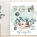 Boho Themed Wall Decor ,plant PRINTABLE WALL ART, Houseplant Print ...