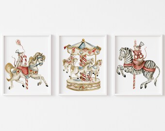 Merry Go Round Art - Etsy
