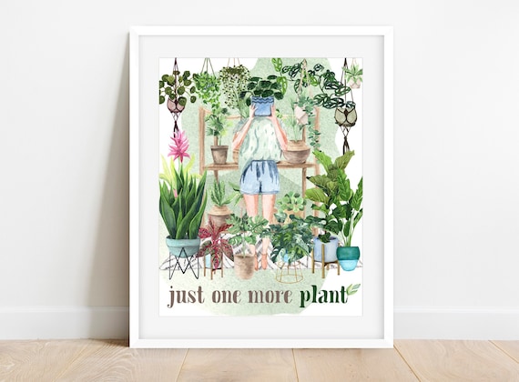 Plants Print PRINTABLE WALL ART Plant Lover Decor Plant - Etsy