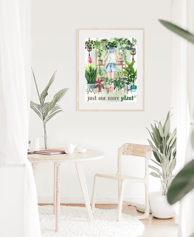 Plants Print PRINTABLE WALL ART Plant Lover Decor Plant - Etsy