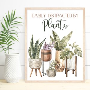 Plant Wall Art, PRINTABLE WALL ART, Plant Lover Wall Art, Plant Wall ...