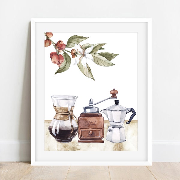 Coffee Art Print - Etsy