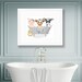 Animal Bathtub Print, Kid Bathroom PRINTABLE WALL ART, Farm Animal Bath ...