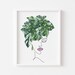 Plant Head Art PRINTABLE WALL ART Womans Line Drawing - Etsy