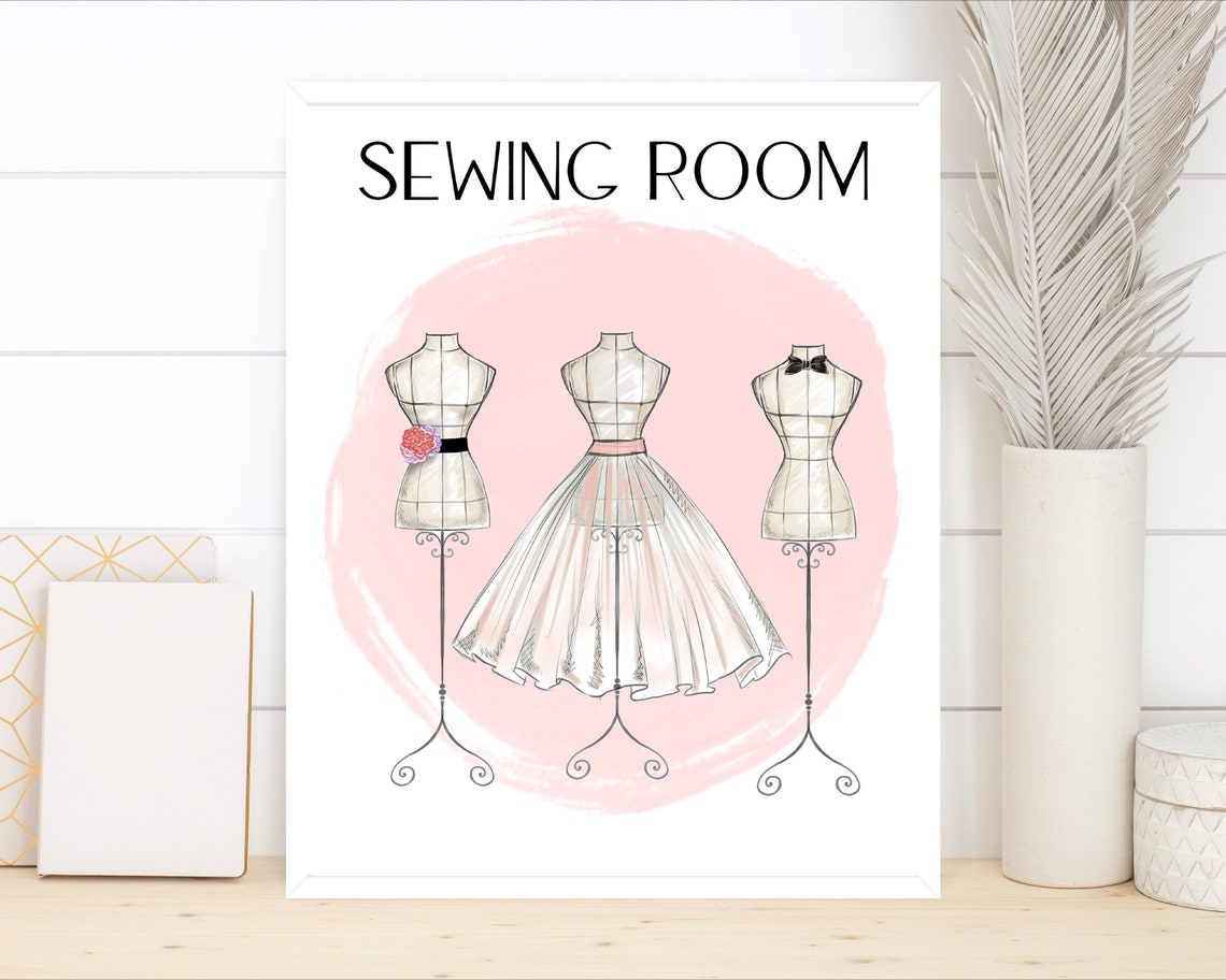 Sewing Room Wall Art PRINTABLE WALL ART Gift for Seamstress | Etsy