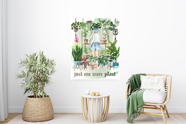 Plants Print PRINTABLE WALL ART Plant Lover Decor Plant - Etsy