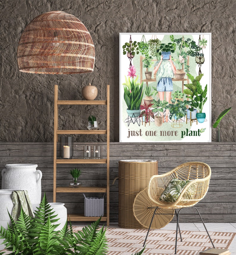Plants Print PRINTABLE WALL ART Plant Lover Decor Plant - Etsy